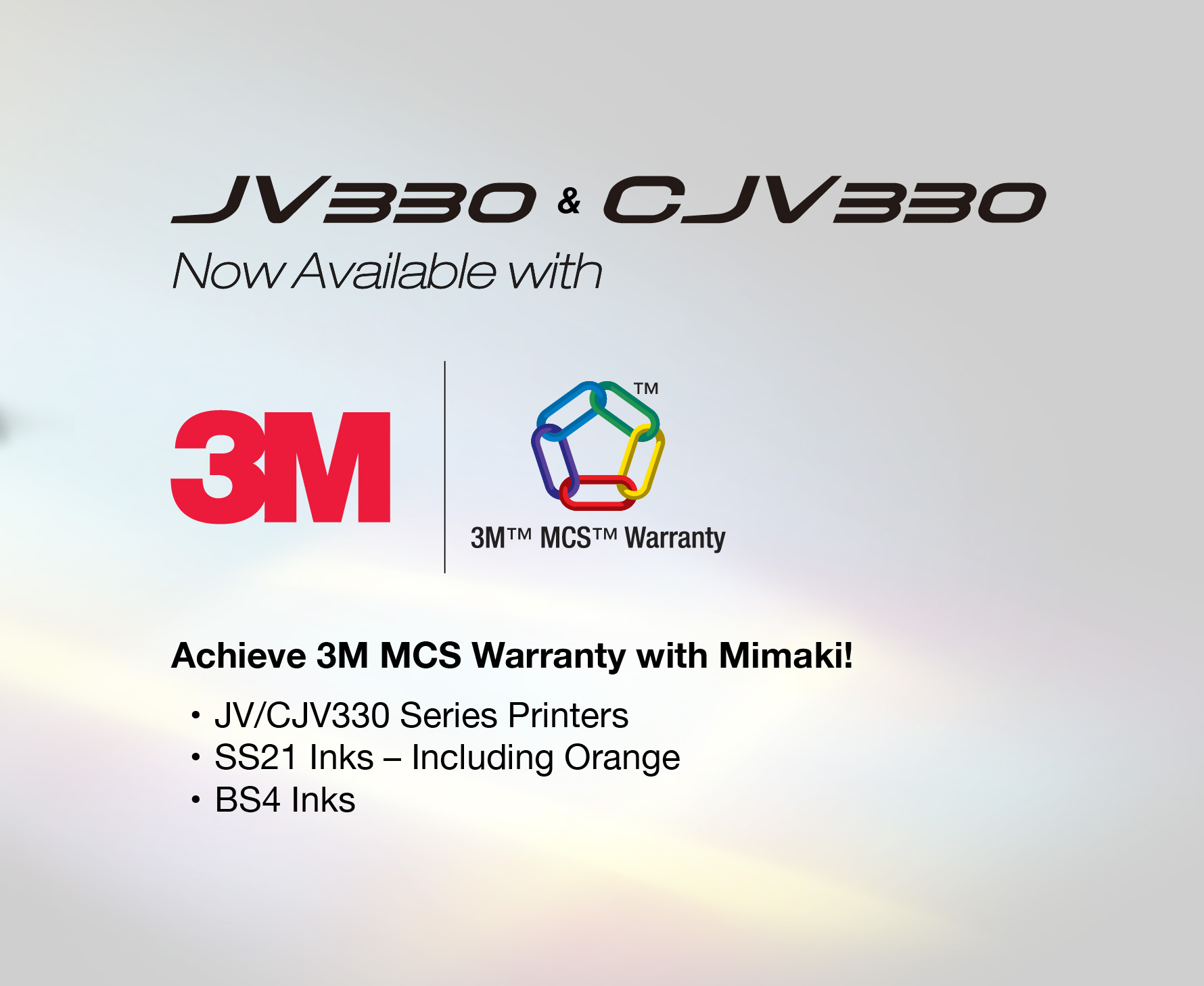 Mimaki 3M™ MCS™ Warranty